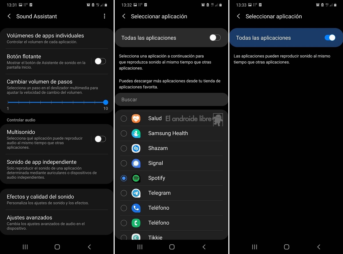 Reproduce el sonido de dos apps al mismo tiempo en tu móvil Samsung ...