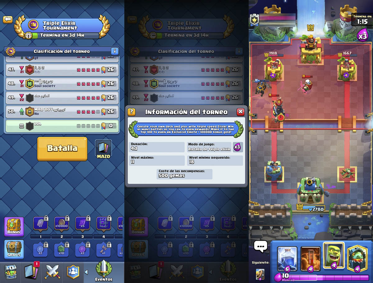 Los mejores mazos para el Torneo de Triple Elixir de octubre 2023 de ... Los mejores mazos para el Torneo de Triple Elixir de octubre 2023 de ...